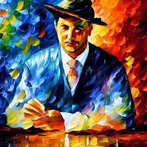 A Portrait Of A Man By Leonid Afremov Stable Diffusion Openart