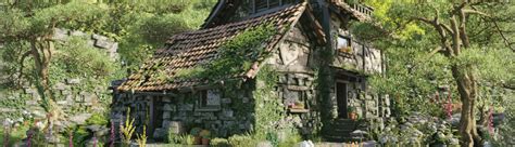 Gardeners House Medieval Style Blendernation