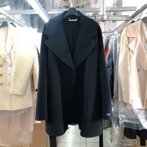 王炸款怒推雾霾蓝双面羊绒大衣女短款2023年新款韩版宽松毛呢外套虎窝淘