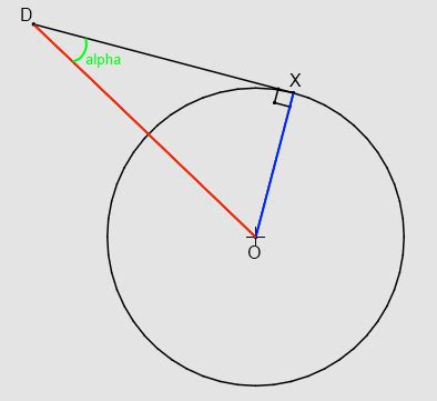 Math Find A Tangent Point On Circle Stack Overflow