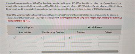 Solved Urrent Attempt In Progress Sheridan Company Chegg