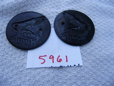 Sold For Ebay Sale 02252021 Honda Cb160 Gas Tank Badge Pair Oem Sku 59