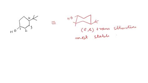 SOLVED: Draw the lowest energy (more stable) conformation of the ...