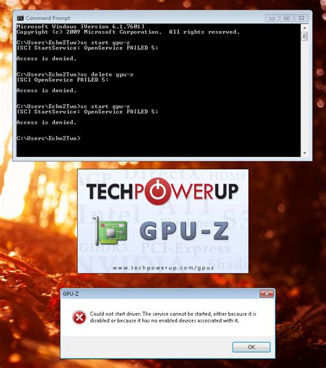Gpu Z Could Not Start Driver Techpowerup Forums