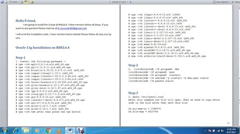 Oracle 11g Installation On RHEL6 4 YouTube