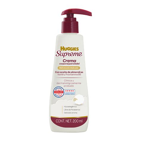 Crema Corporal Huggies Supreme Hidratación Delicada 200 Ml Delsol