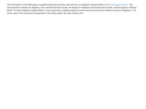 Using These Guidelines Integrating Dell Powerstore With Appsync Using These Guidelines Integrating Dell Powerstore With Appsync