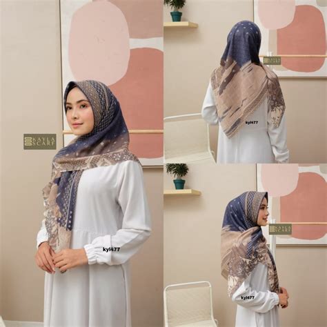 Hijab Segi Empat Voal Motif Premium Lasercut Jilbqb Voal Motif Premium LC KYL Shopee