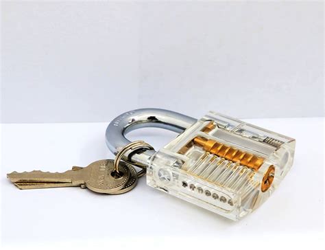 Clear Padlock Practice Lock Pick Set With Broken K Vicedeal