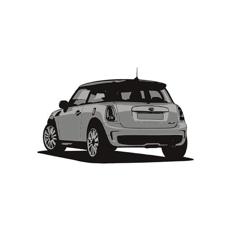 Design Illustration Of A Mini Cooper Car Png
