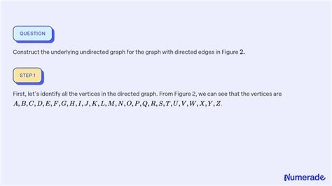 ⏩solvedconstruct The Underlying Undirected Graph For The Graph With