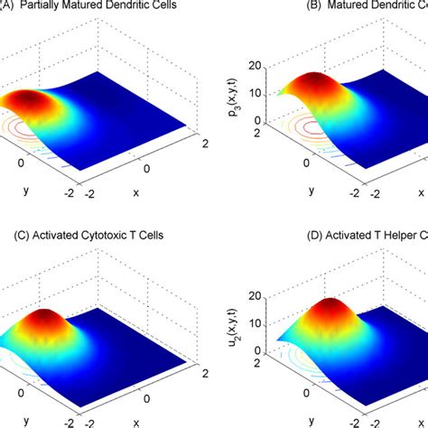 Plots Of Density Distribution Of A Partially Mature Dendritic Cells