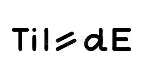 Text Typography Symbol Tilde Icon Vector Illustration Vector Design Generative Ai Stock Vector