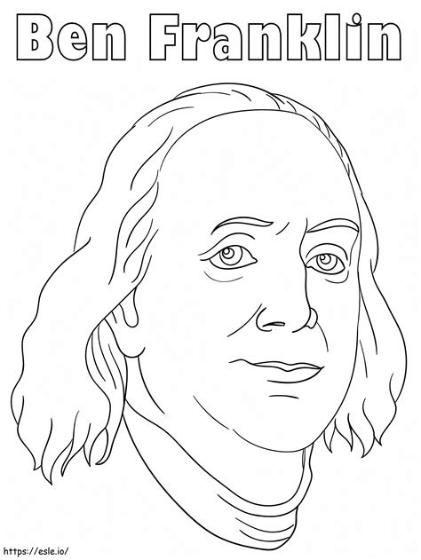 Benjamim Franklin9 Para Colorir