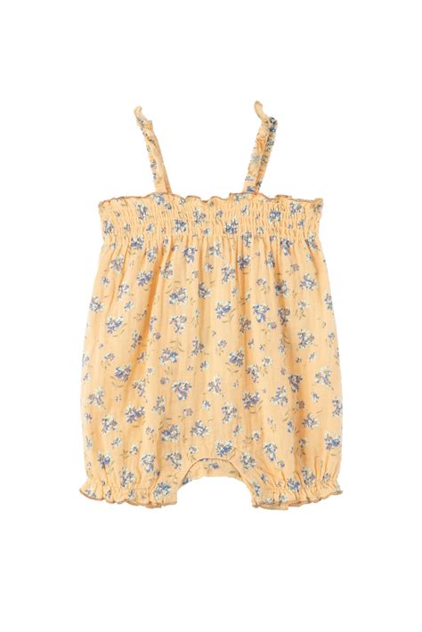 Ava Bubble Coverall Blue Leaf Houston