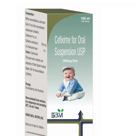 Cefixime Oral Suspension Usp 100 Mg 5 Ml At ₹ 20 Bottle In New Delhi