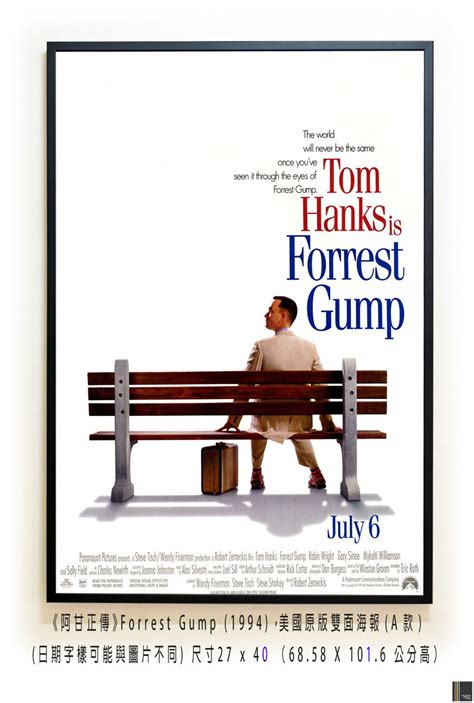 《阿甘正傳》forrest Gump 1994，美國原版單面海報a款 Collection 原版電影海報嚴選