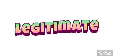 Legitimate Word Animated  Logo Designs