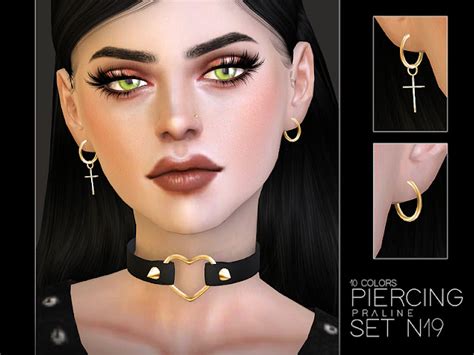 Sims CC S The Best Piercing Set N By Pralinesims