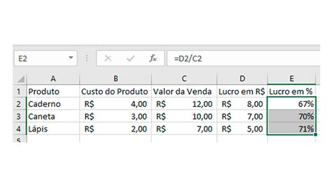 Formula Excel Para Calcular Porcentagem De Aumento Design Talk