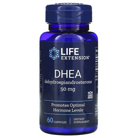 Life Extension DHEA, 50 mg, 60 Capsules - Walmart.com - Walmart.com