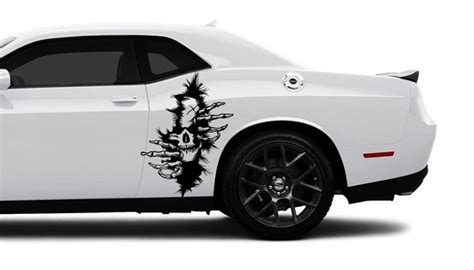 Dodge Challenger Custom Quarter Panel Escaping Reaper Vinyl Decals