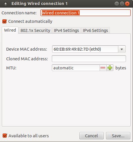 Networking How Do I Change The MTU Value On Ubuntu Ask Ubuntu