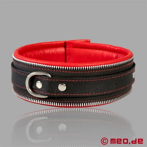 Buy Bondage Collar Blackred Code Z From Meo Bdsm Collars