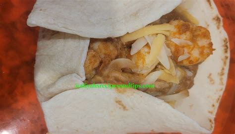 Shrimp Bean Cheese Tortilla Fill Tortilla