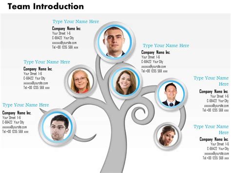 0514 Tree Structure For Team Introduction Ppt Images Gallery