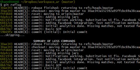 Version Control Undo A Git Pull Rebase Log Doesn T Show Commits
