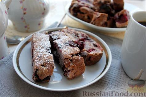 Рецепт: Печенье бискотти с вишней и шоколадом на RussianFood.com