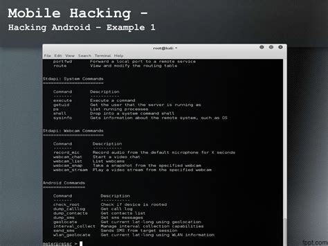 Ethical Hacking Mobile Hacking Methodsppt