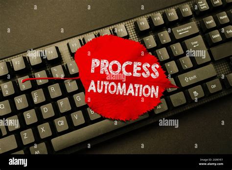 Conceptual Caption Process Automation Business Concept The Use Of Technology To Automate