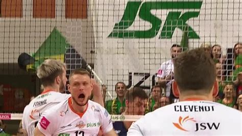 Punktowe bloki w meczu Jastrzębski Węgiel Grupa Azoty ZAKSA