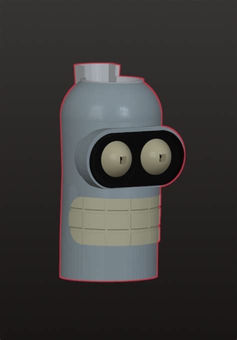 Stl File Bender Futurama Porta Clipper 🤖 ・3d Printing Design To