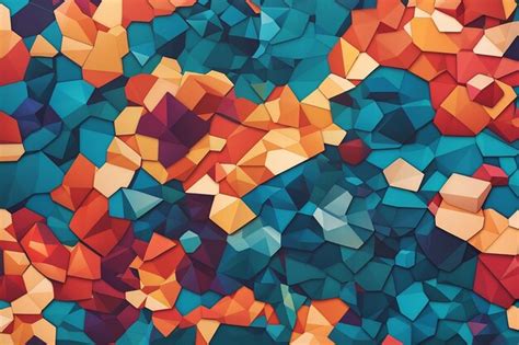 Premium AI Image Create A Background Using Irregular Polygons