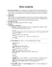 Insights From SQL Data Analysis For Decision Making Course Hero
