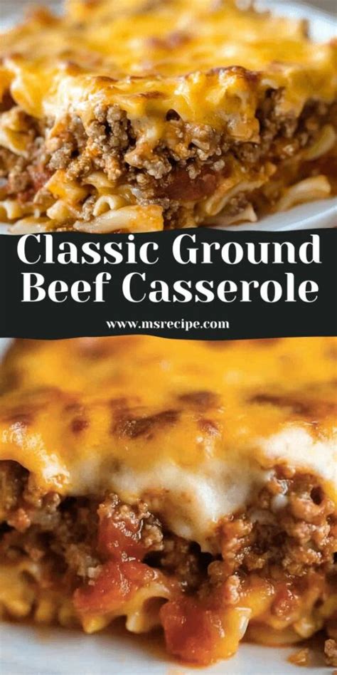 Johnny Marzetti Ground Beef Casserole Recipe Schnelle Rezepte