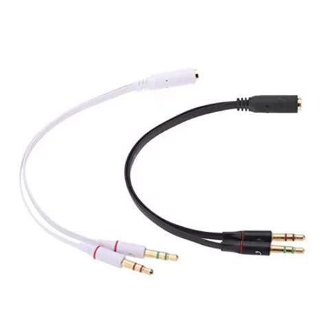 Bigplayer Male To 1 Female 35mm Headphone Earphone Mic Audioy