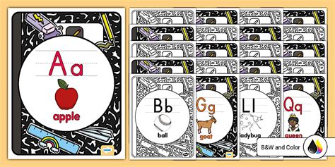 Notebook Theme Alphabet Posters