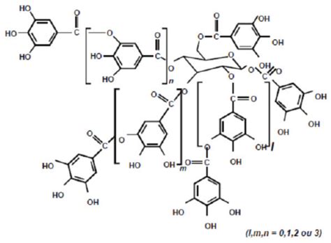 Chemical Structure Of Hydrolysable Tannin Source Battestin Et Al