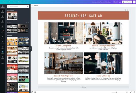 Free Online Storyboard Maker Design A Custom Storyboard In Canva