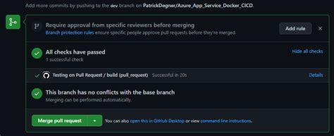 GitHub PatrickDegner Azure App Service Docker CICD Full CI CD Pipeline Testing Dockerize