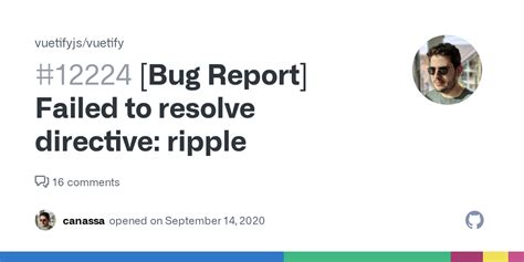 Bug Report Failed To Resolve Directive Ripple · Issue 12224