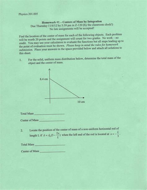 Solved I Need Help With This Physics Homework Assignment I