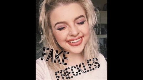 How To Fake Freckles A Pink Makeup Tutorial Youtube