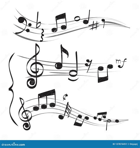 Note Musicale La Clef Triple De Personnel Note Les Images Tirées Par La