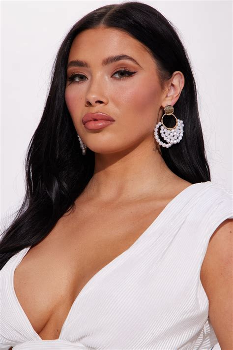 Pretty In Pearls Drop Earrings Gold Fashion Nova Jewelry Fashion
