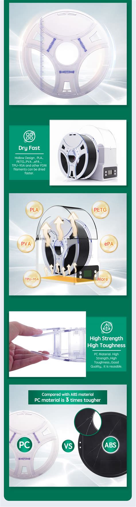 Reusable And Detachable D Printer Filament Spools Esun